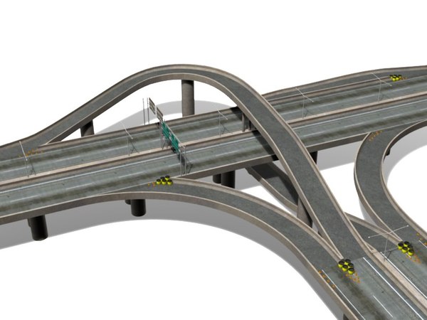 highways elevated 3d model
