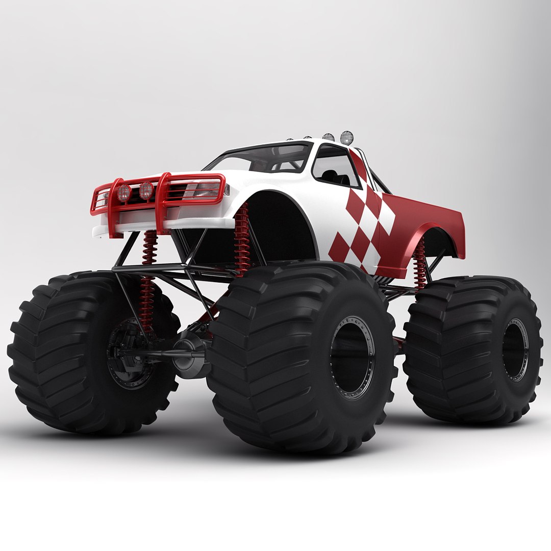 monster truck 3d model