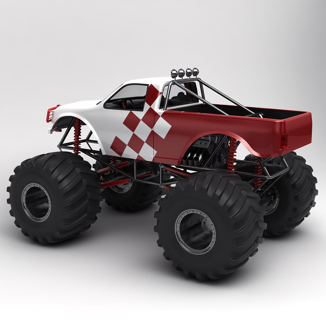 monster truck 3d model