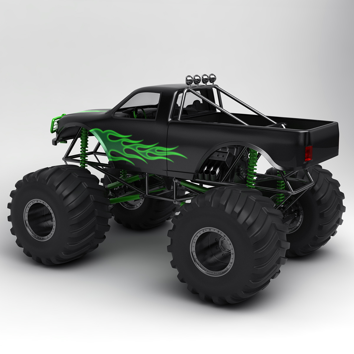 monster truck 3d model