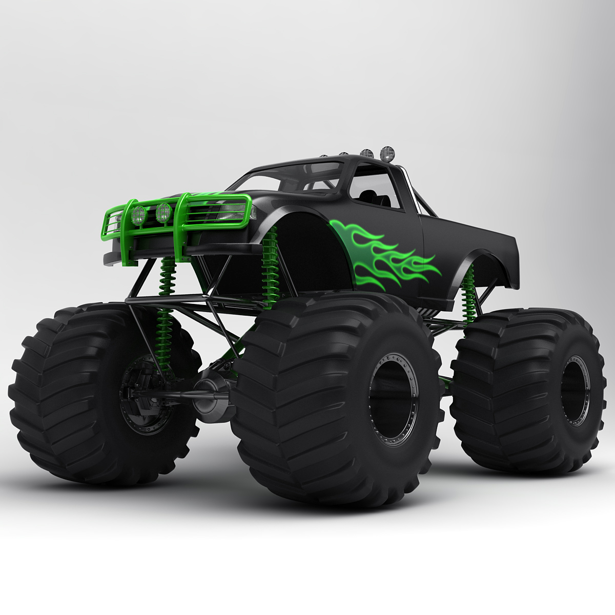 monster truck 3d model