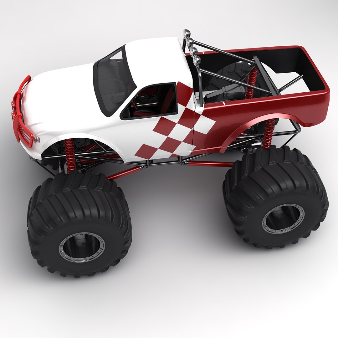 monster truck 3d model