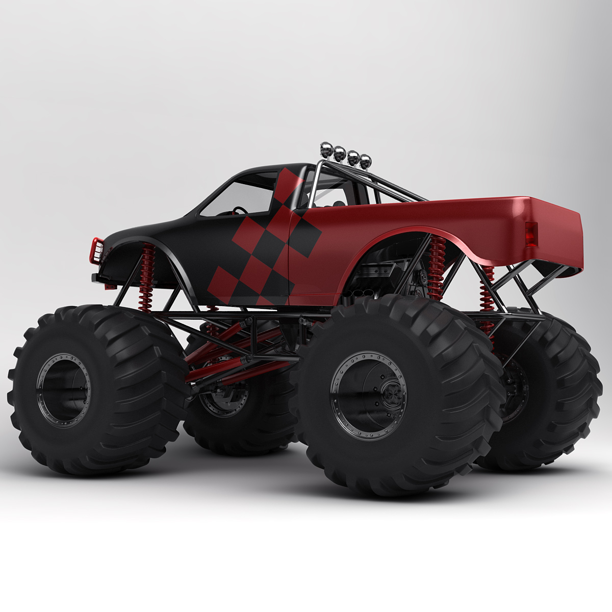 monster truck 3d model