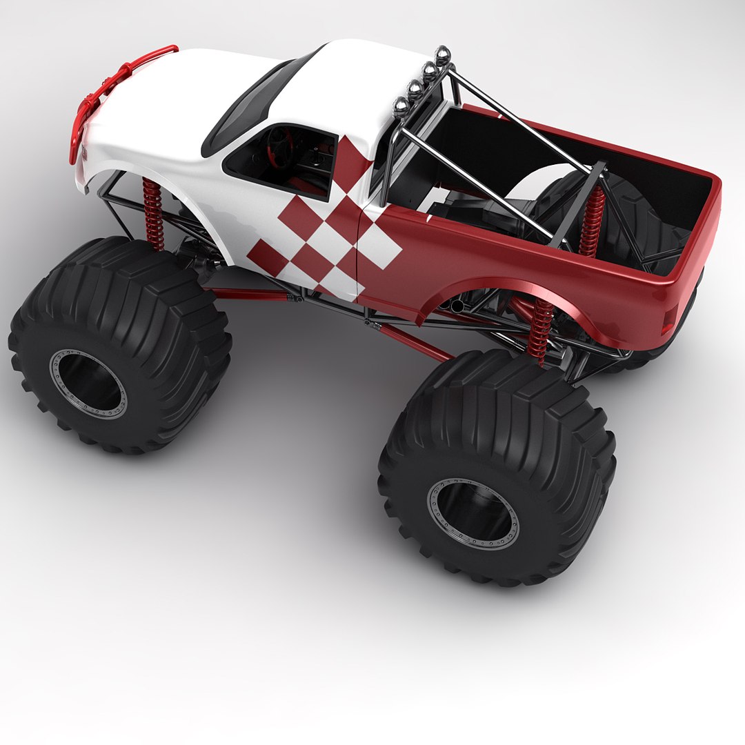 monster truck 3d model