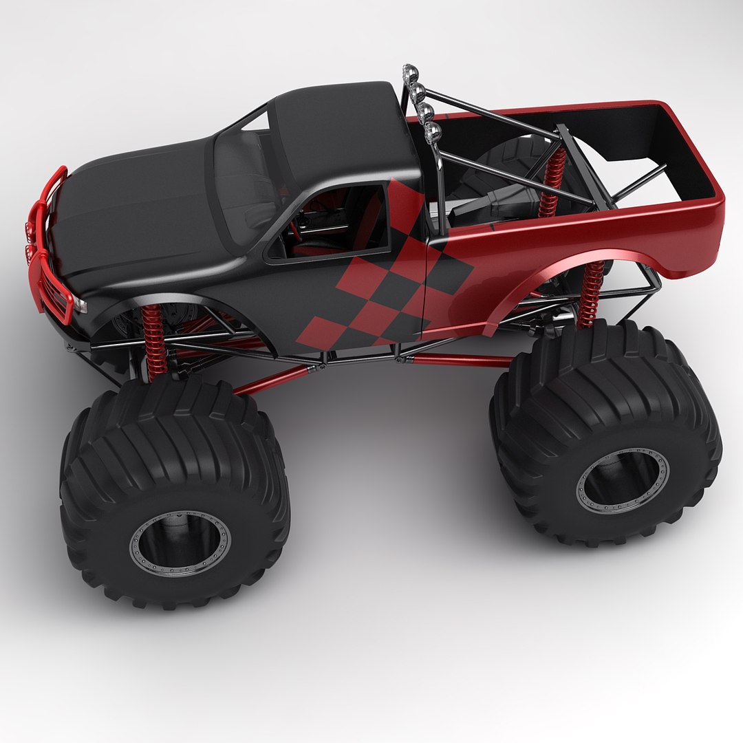 monster truck 3d model