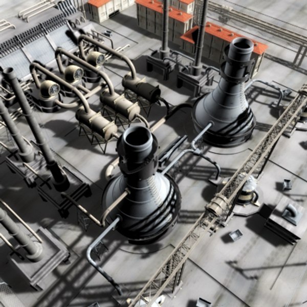 Refinery 3D Models for Download | TurboSquid