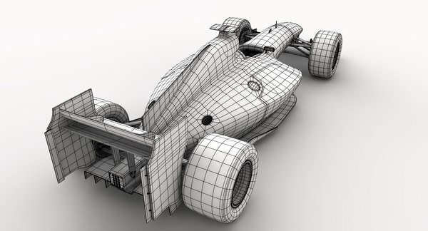 generic f1 car 3d obj