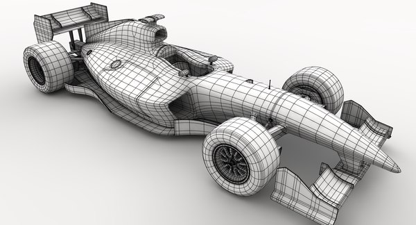 generic f1 car 3d obj