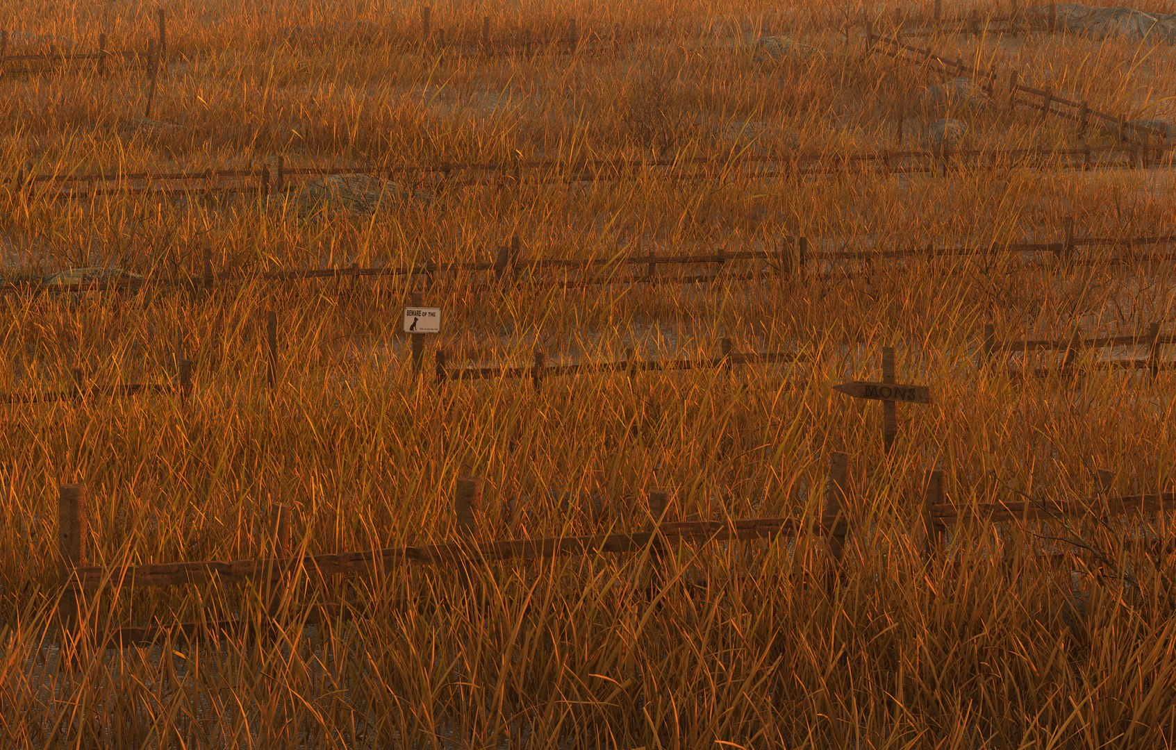 3D Landscape Meadow Sunset Model - TurboSquid 1573426