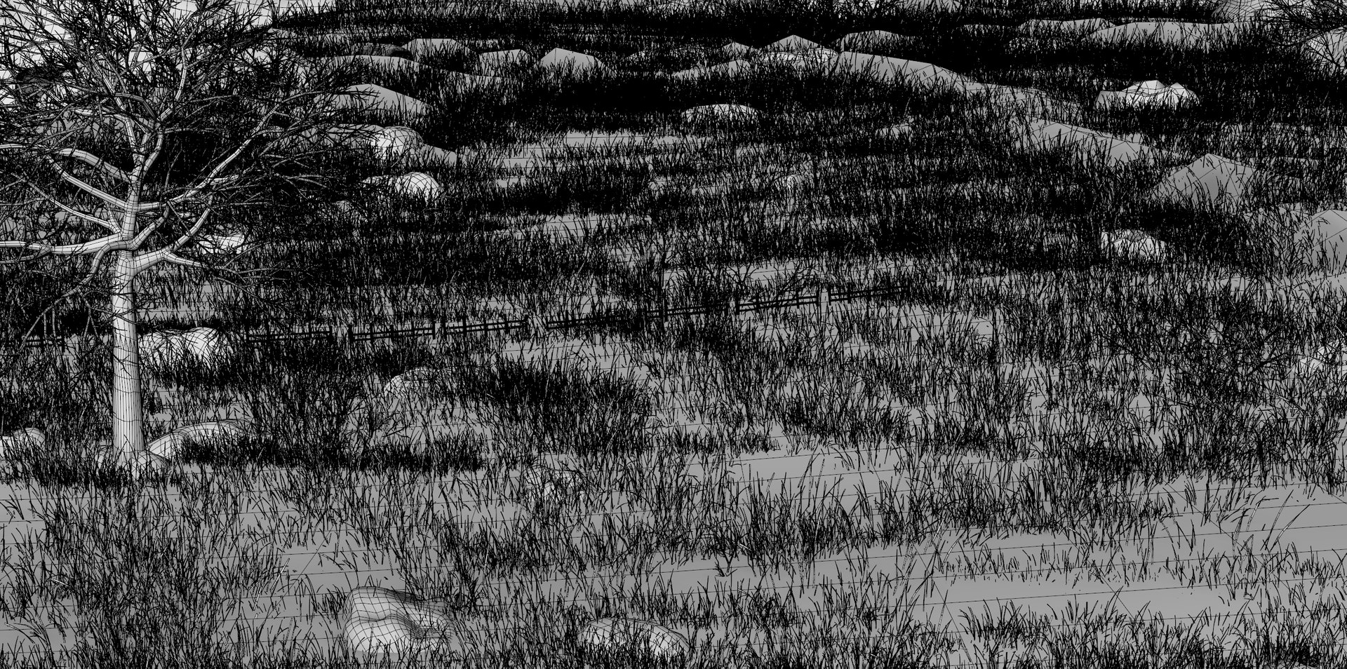 3D Landscape Meadow Sunset Model - TurboSquid 1573426
