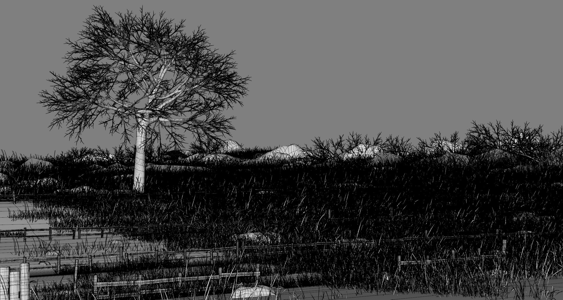 3D Landscape Meadow Sunset Model - TurboSquid 1573426