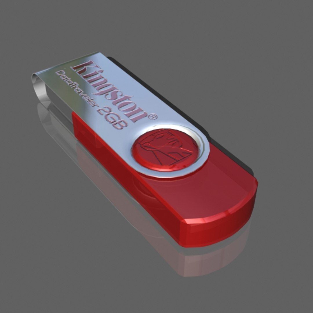 computer flash drive 3d model