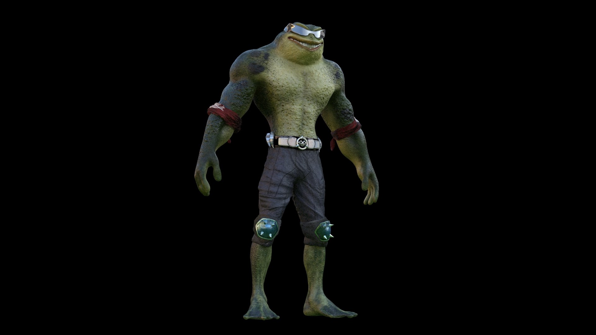 3D Rash Battletoads - TurboSquid 1654670