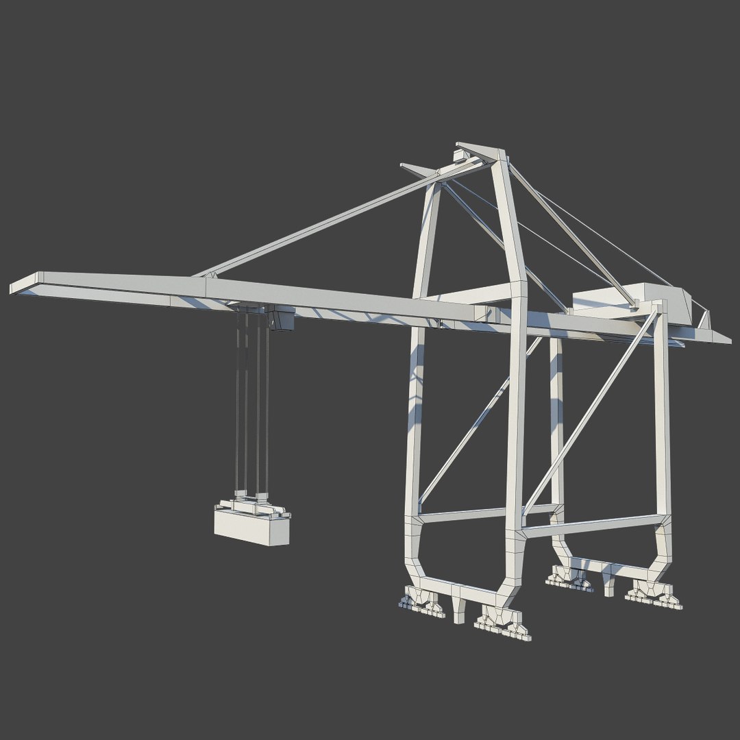 3d Model Container Crane