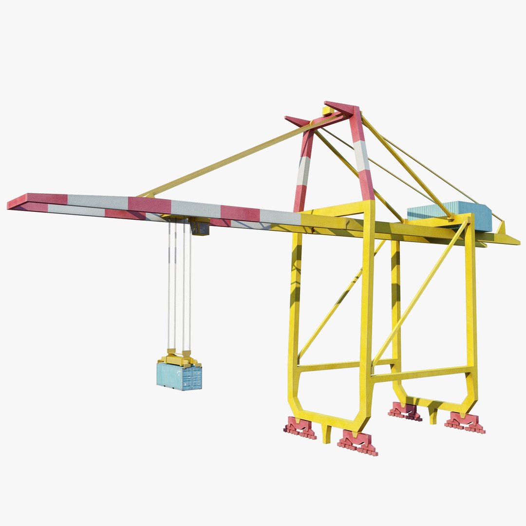 3d Model Container Crane