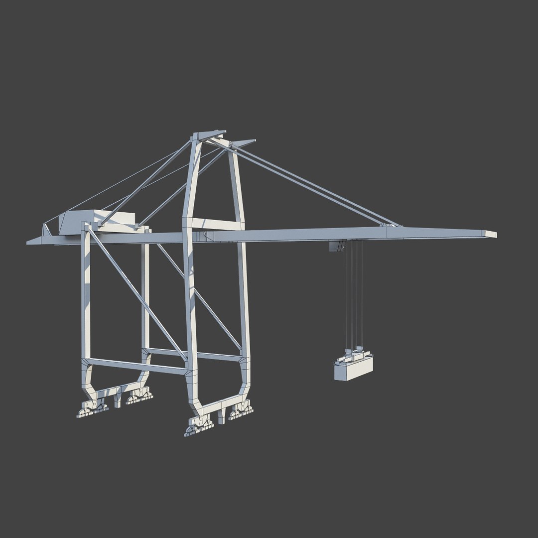 3d Model Container Crane