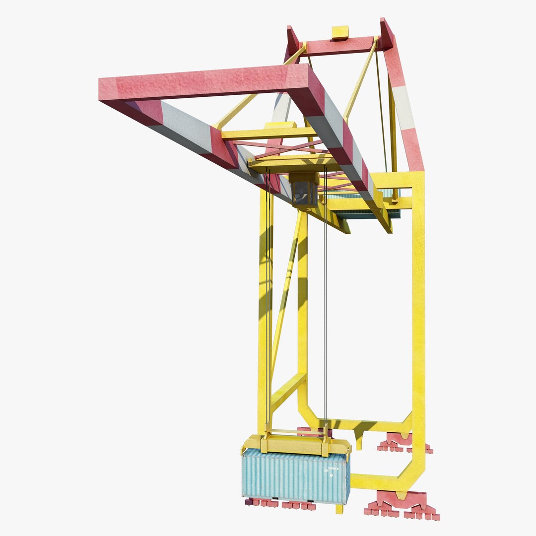 3d Model Container Crane