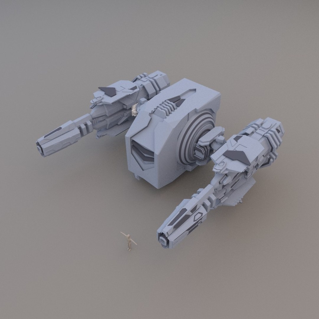 3d energy pulse cannon model