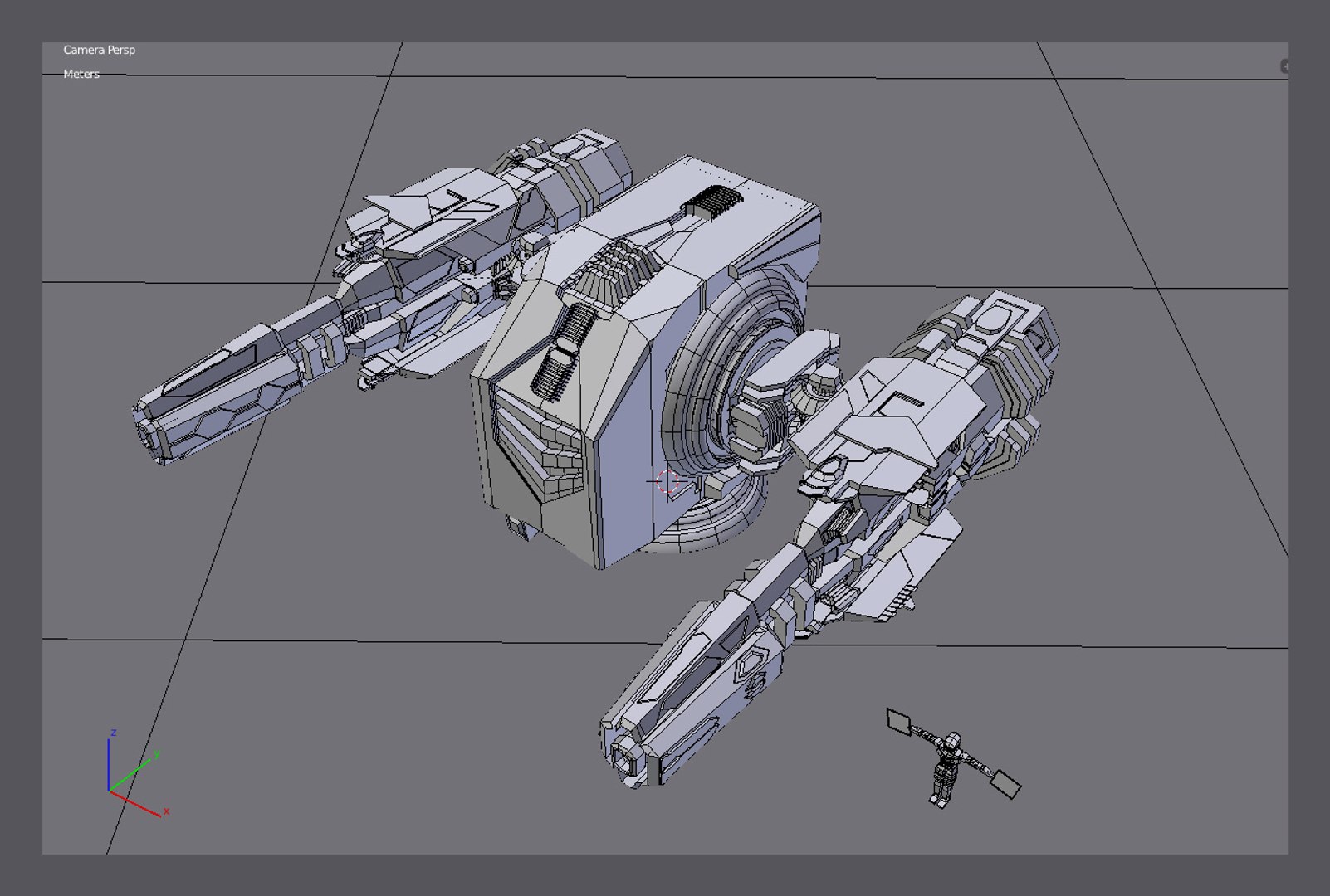 3d energy pulse cannon model