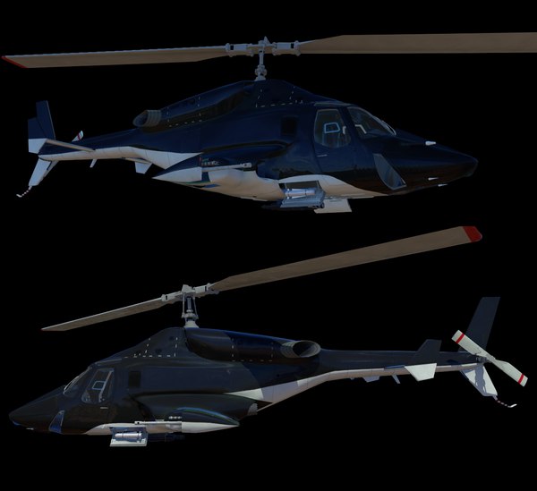 airwolf helicopter 3d obj