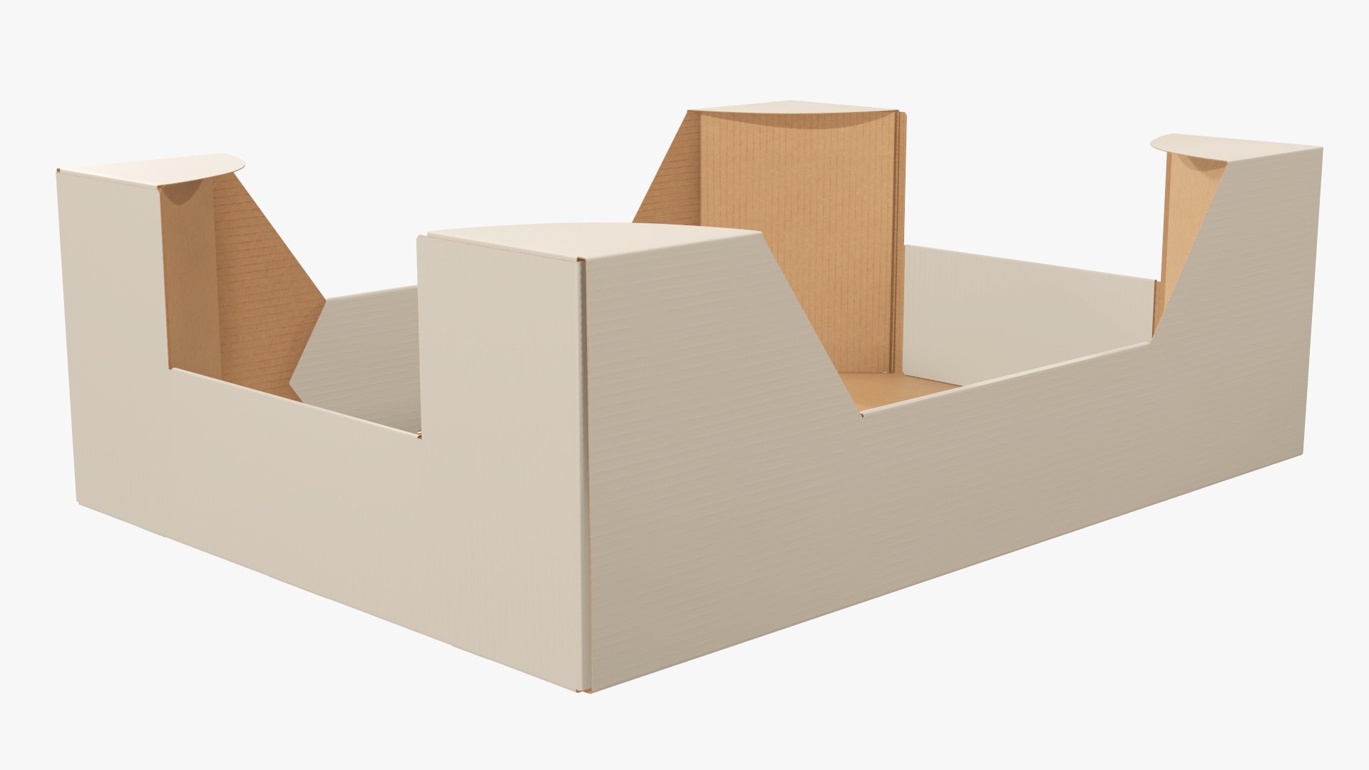 3D Tray Cardboard Retail Model - TurboSquid 1601305