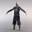 3d Set Medieval Characters Model
