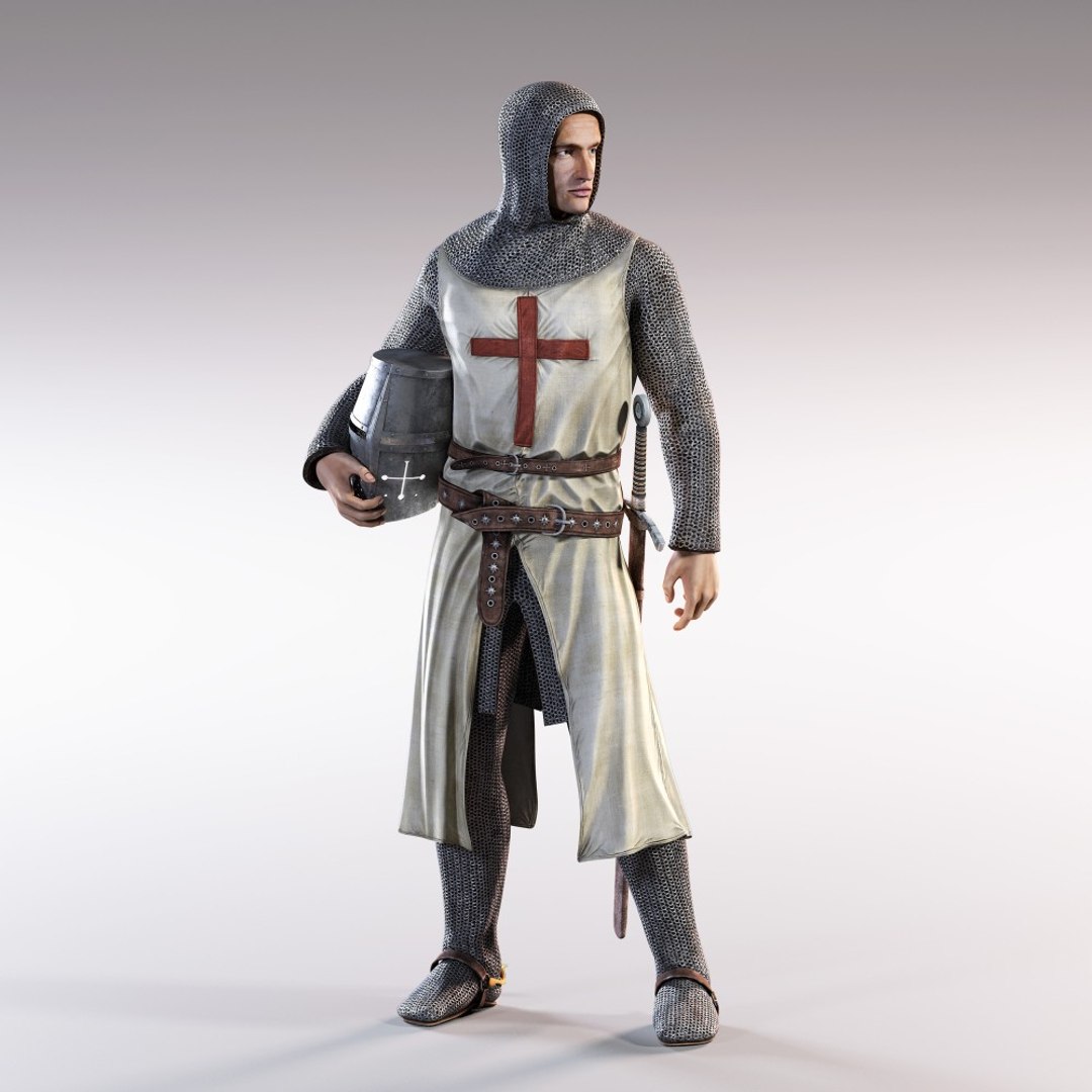 3d Set Medieval Characters Model