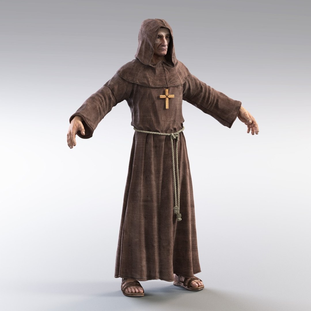 3d Set Medieval Characters Model