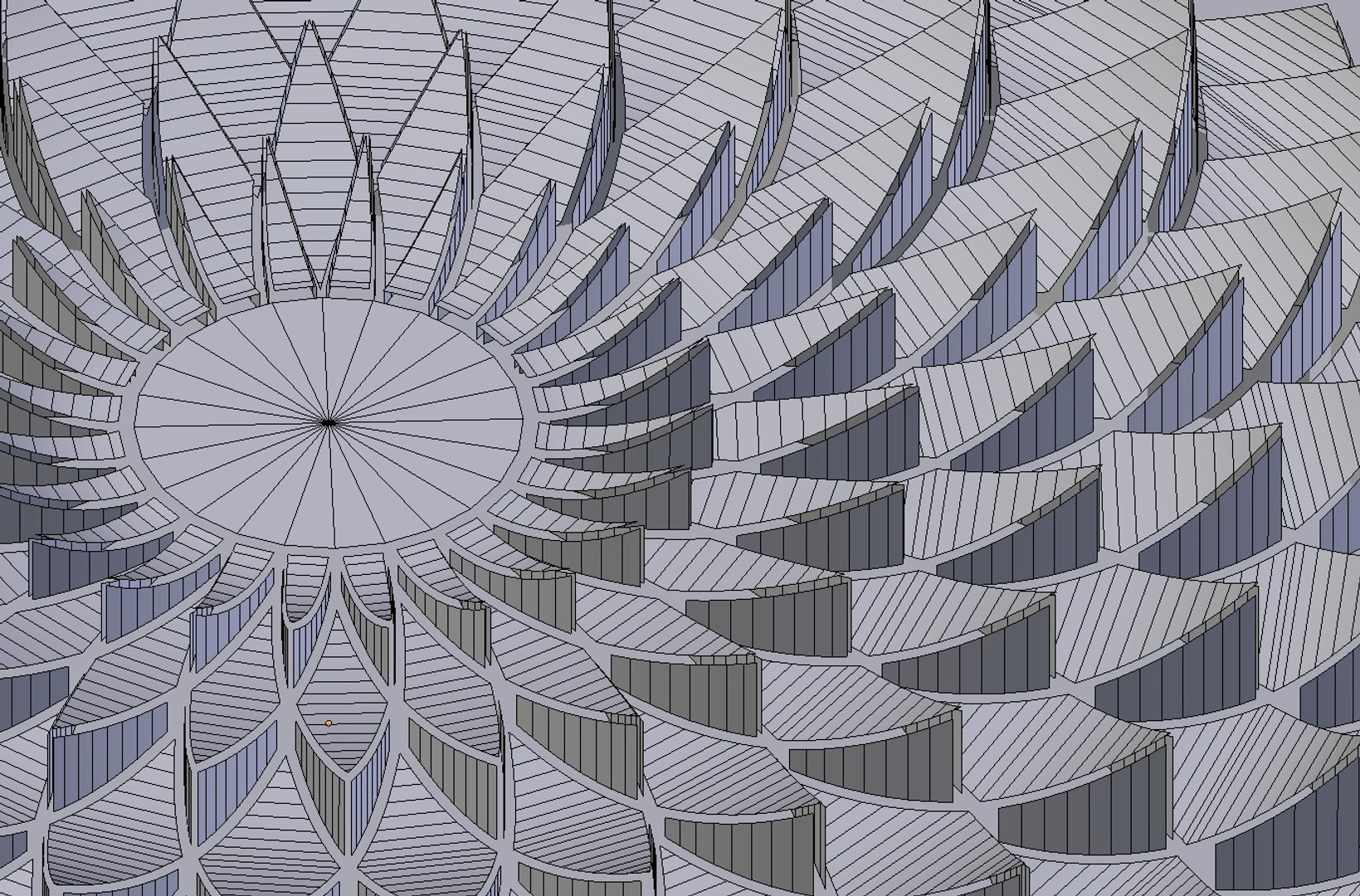 3d Petaled Flower Dome Glass