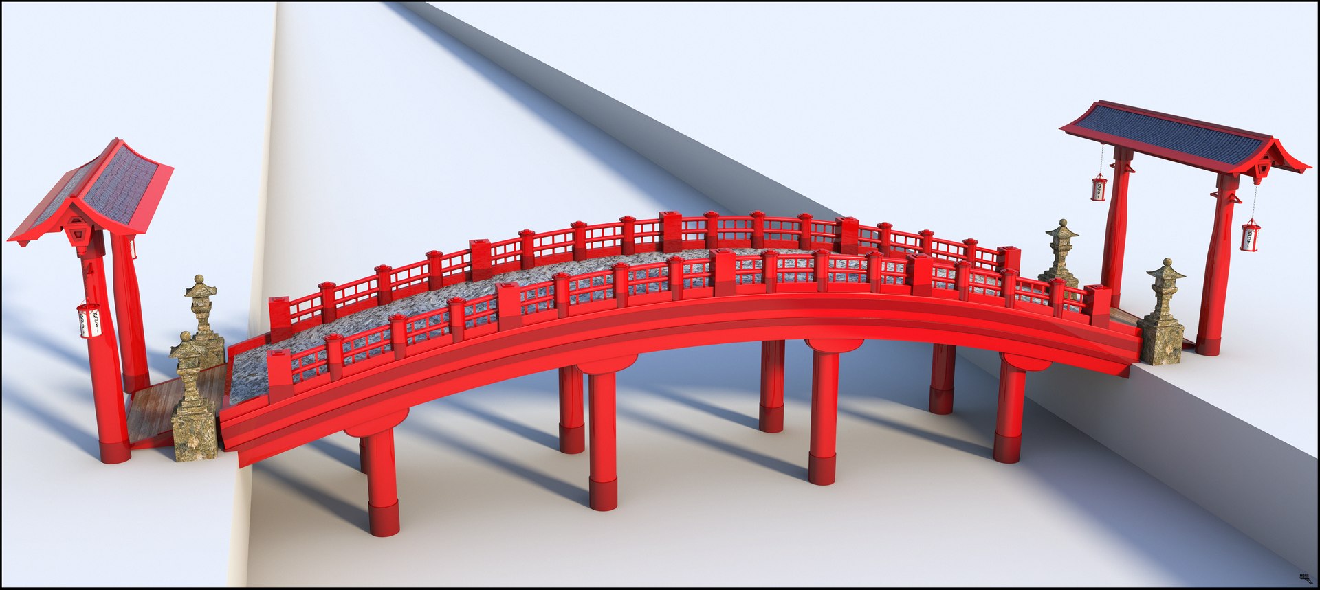 3D Bridge Asia Asian Model - TurboSquid 1240088