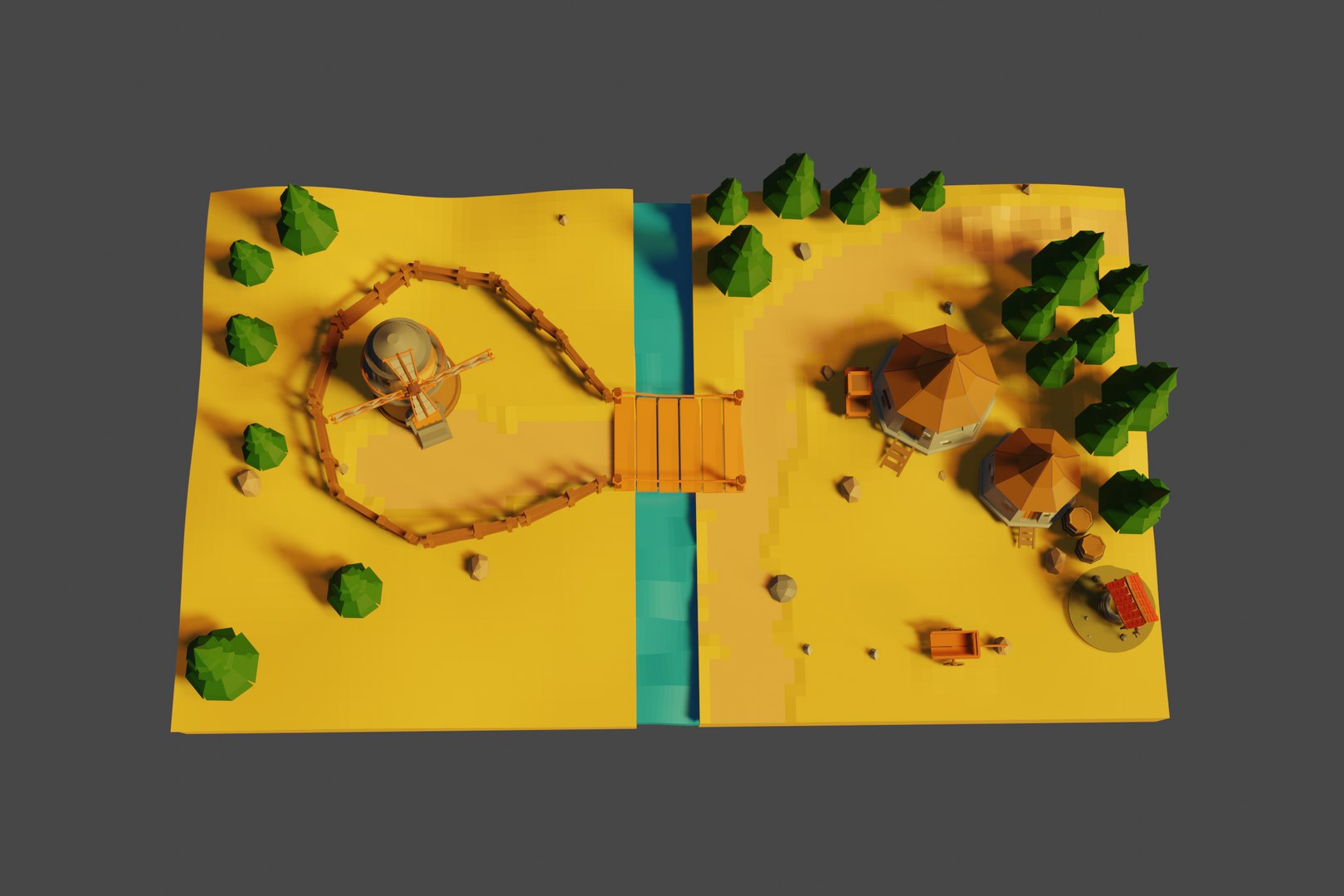 3D Countryside Model - TurboSquid 1804589