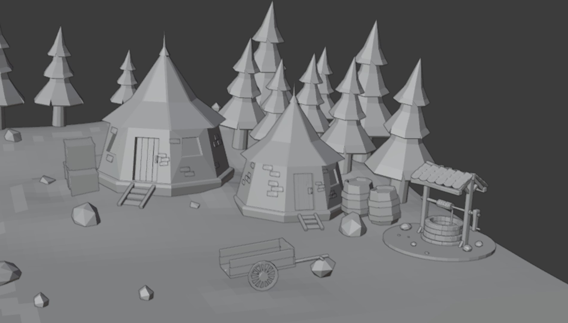 3D Countryside Model - TurboSquid 1804589