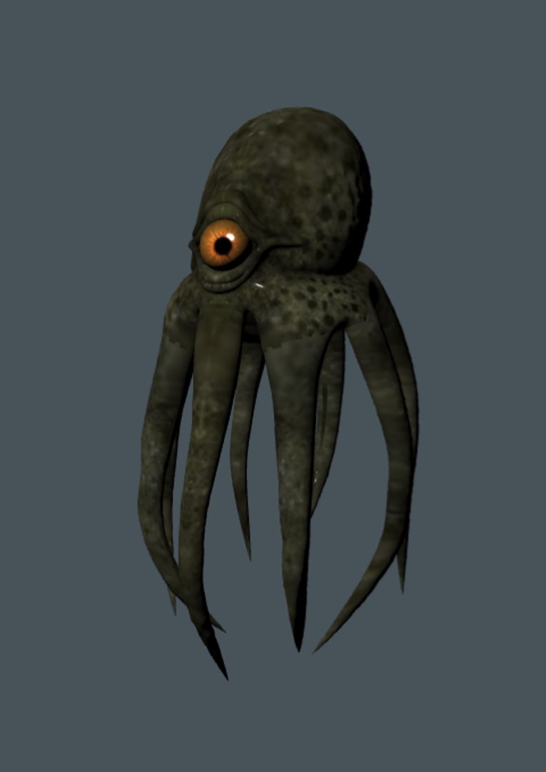 3D Octopus Sea Monster - TurboSquid 1392764