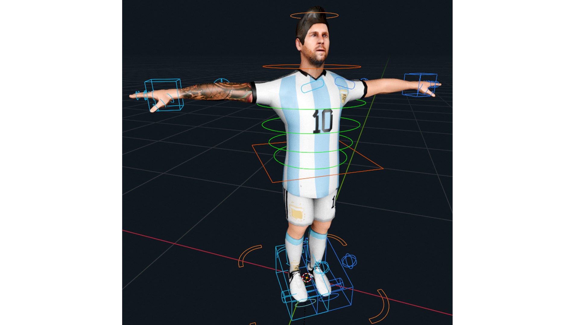 Lionel Messi -Rigged Character 3D Model - TurboSquid 2297462