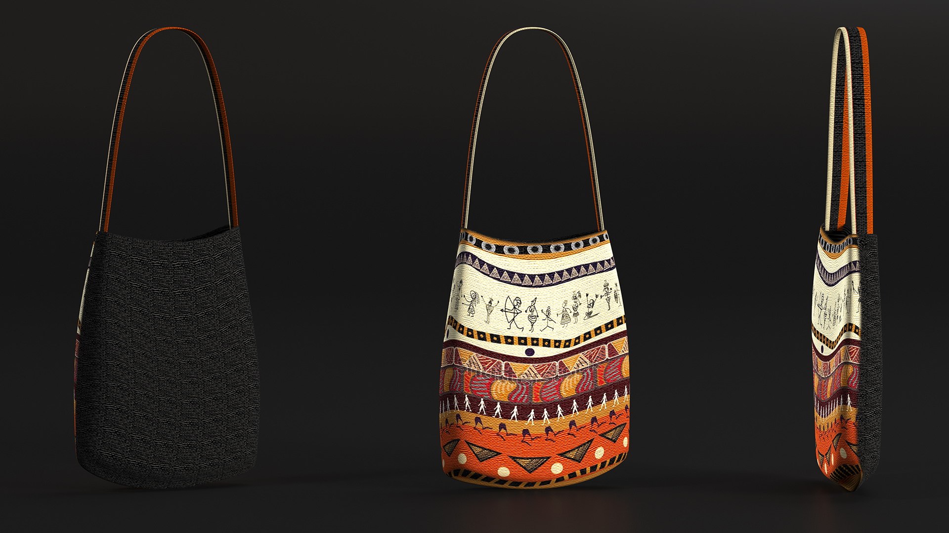 3D African Tote Bag Model - TurboSquid 1999869