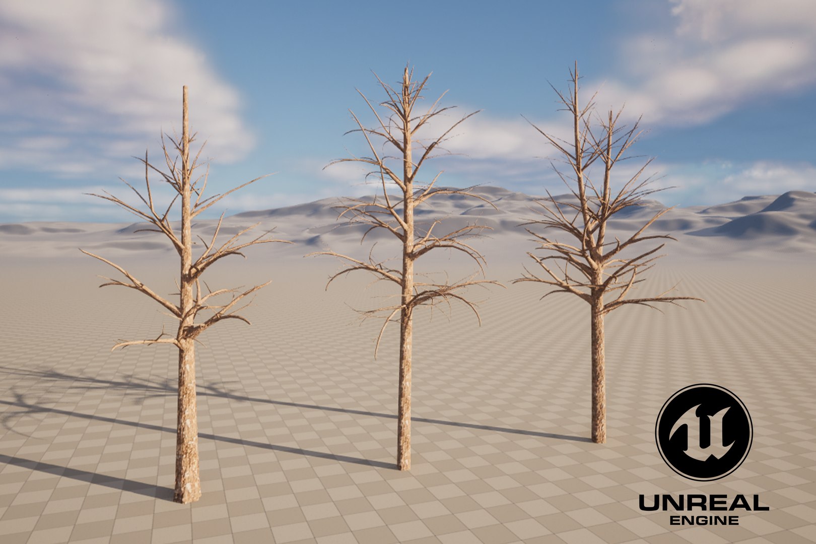 3D 3 Dead Trees Pack - TurboSquid 2249820