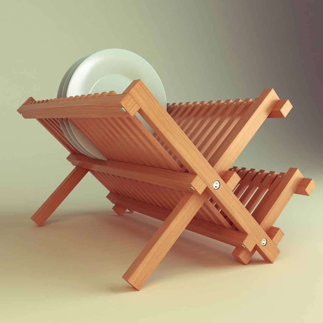 Dishes Rack 3d Model