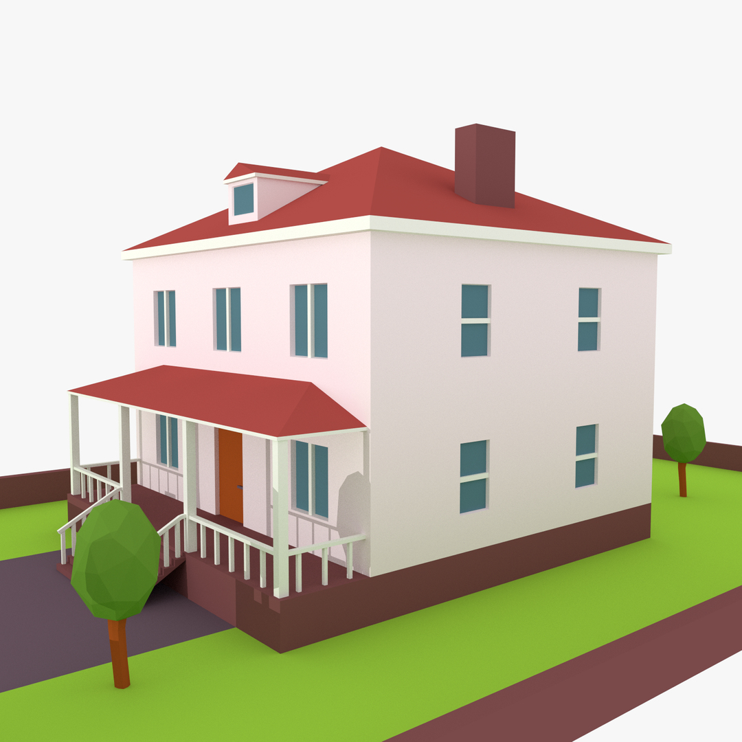 3d cartoon house model
