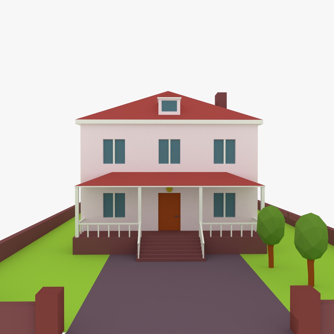3d Cartoon House Model