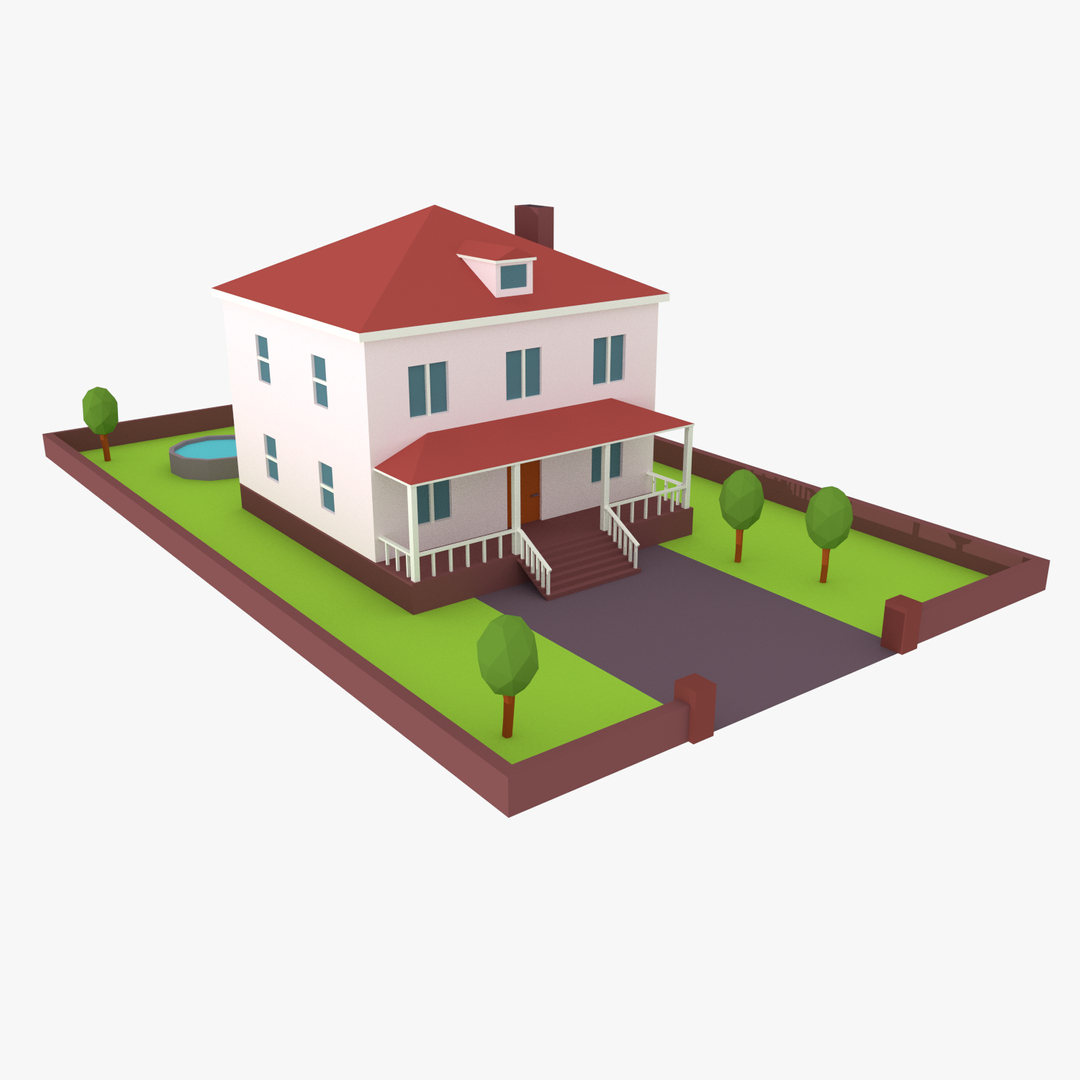 3d cartoon house model