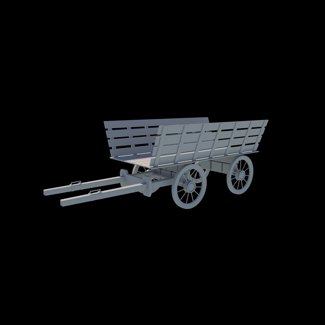 Old Wooden Cart 3D Model 3D Model - TurboSquid 2348382