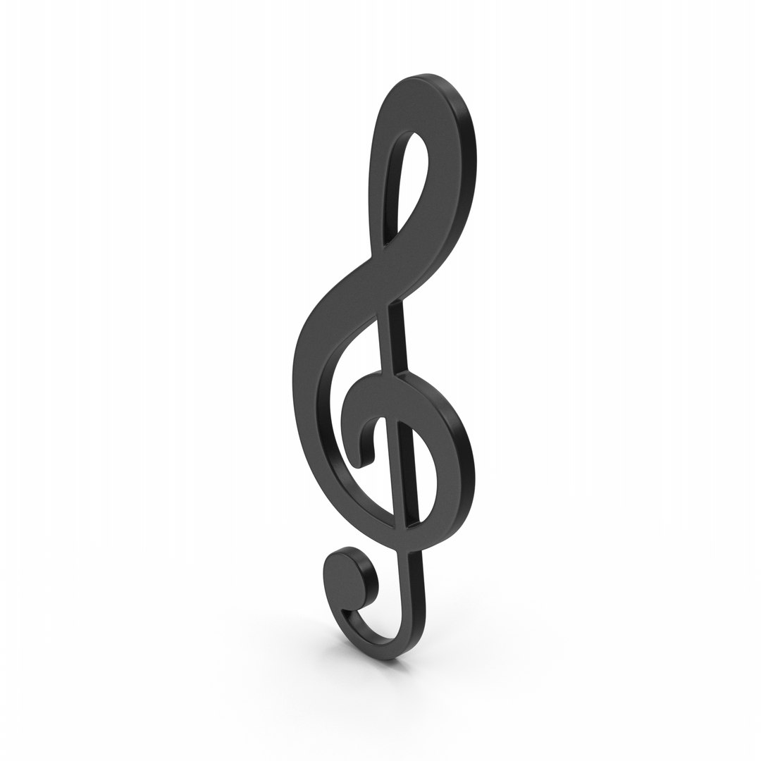 Treble Clef 3D - TurboSquid 2171076
