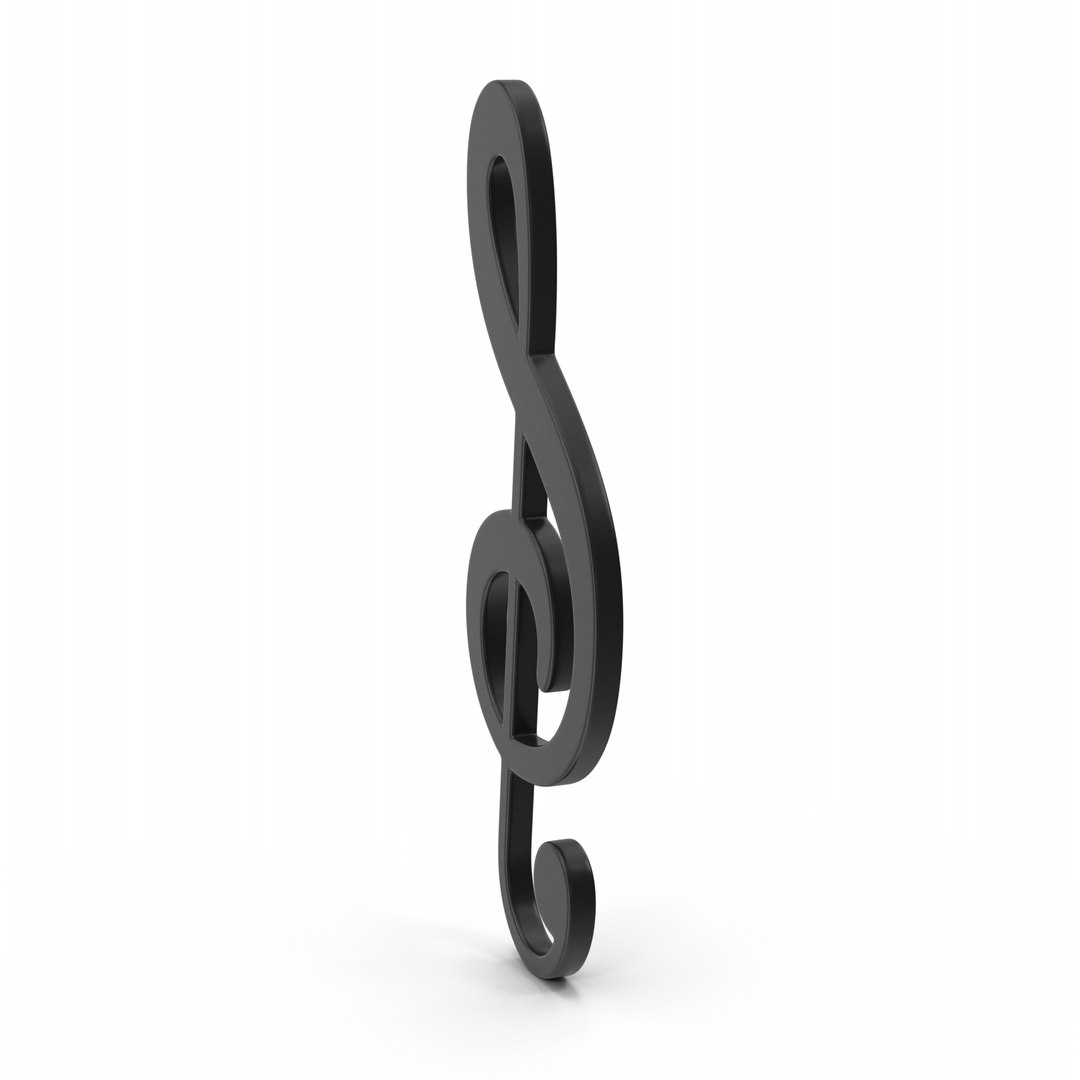 Treble Clef 3D - TurboSquid 2171076