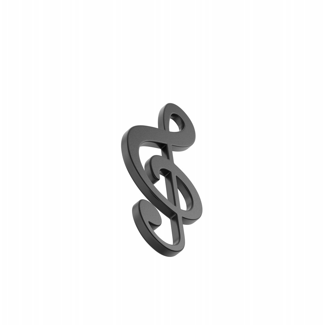 Treble Clef 3D - TurboSquid 2171076