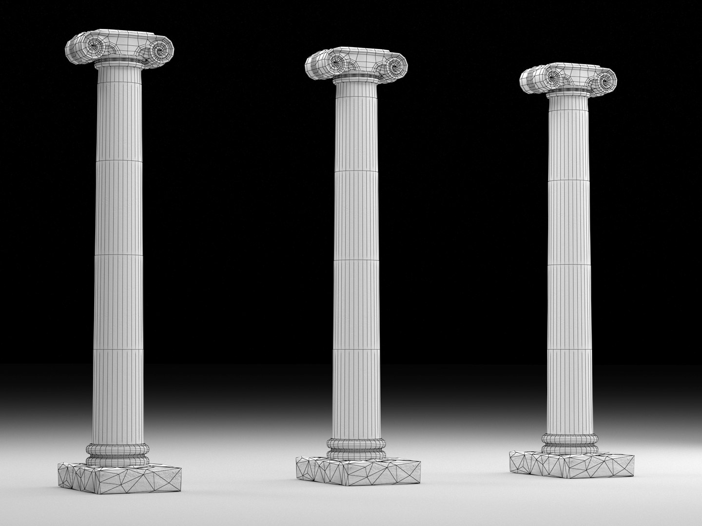 Ionic Column 2 Model - TurboSquid 2164764