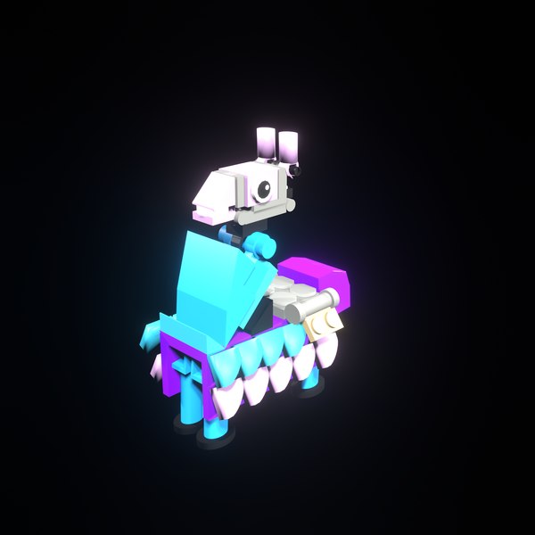 3D модель лего пластиковая лама фортнайт - TurboSquid 2159715