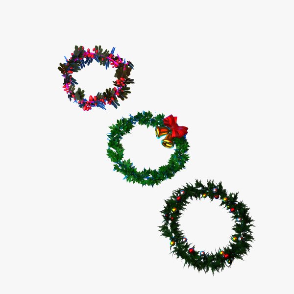 CHRISTMAS WREATH 3D MODEL - ARVRGAME DEVELOPMENT 3D model - TurboSquid ...