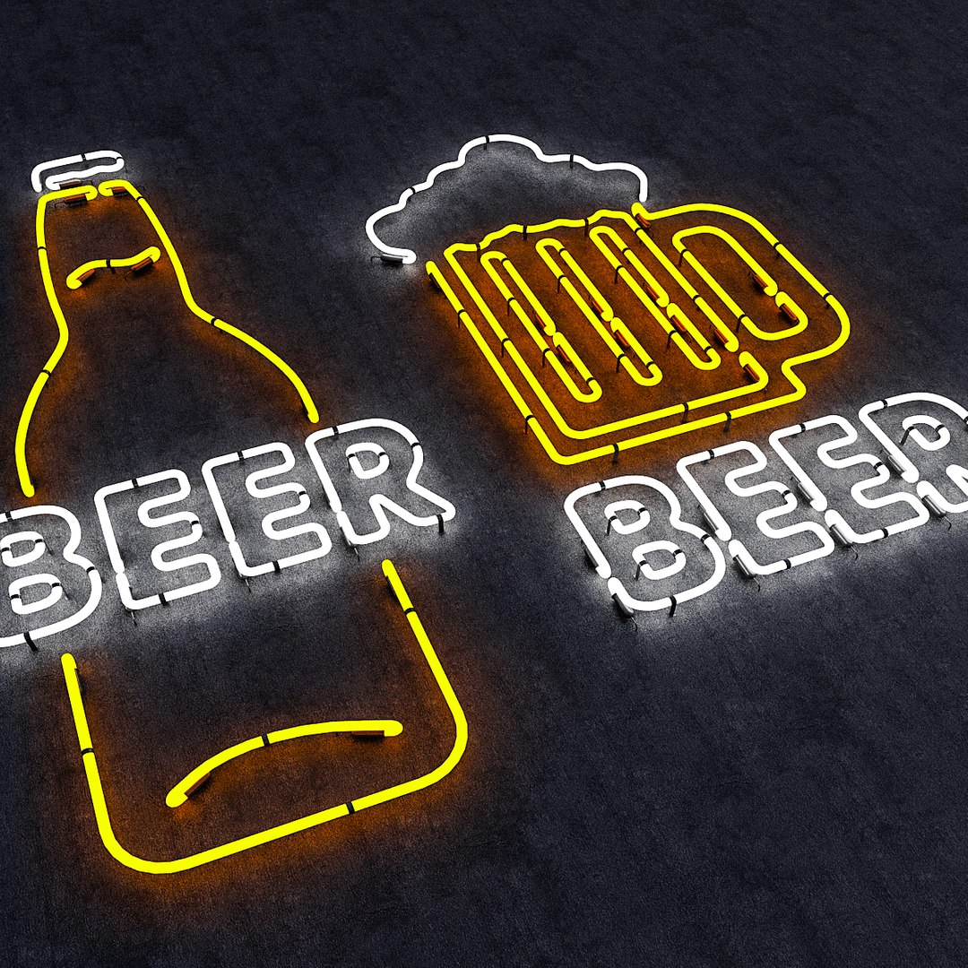 3D Neon Sign - TurboSquid 1438226