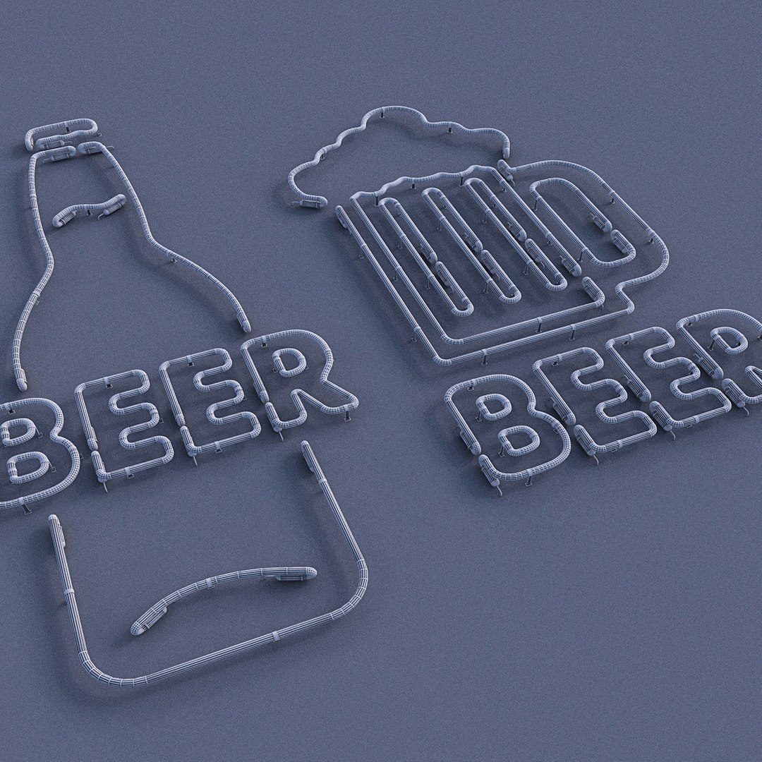 3D Neon Sign - TurboSquid 1438226