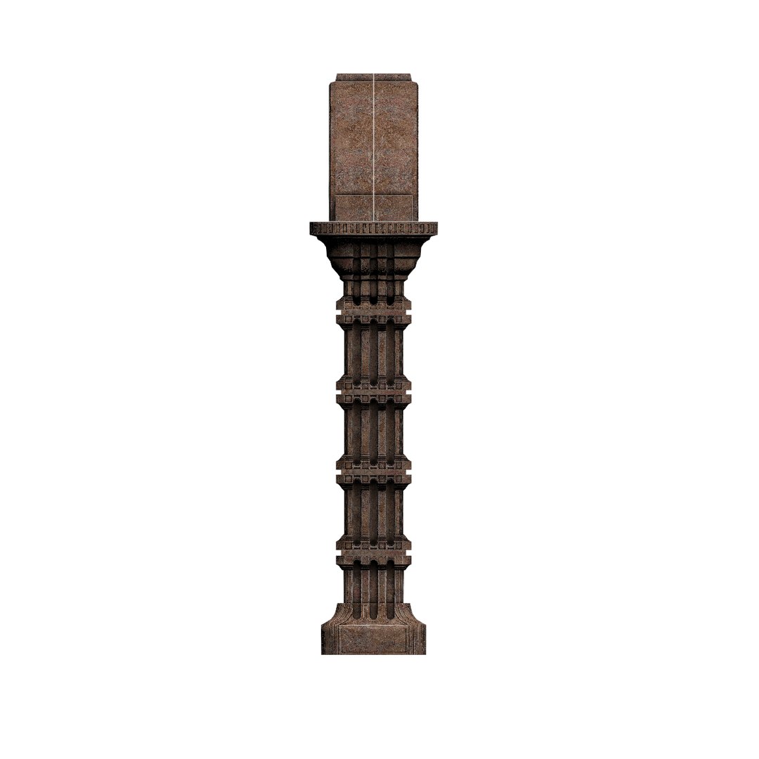 3D Arch Column Capital Model - TurboSquid 1254639